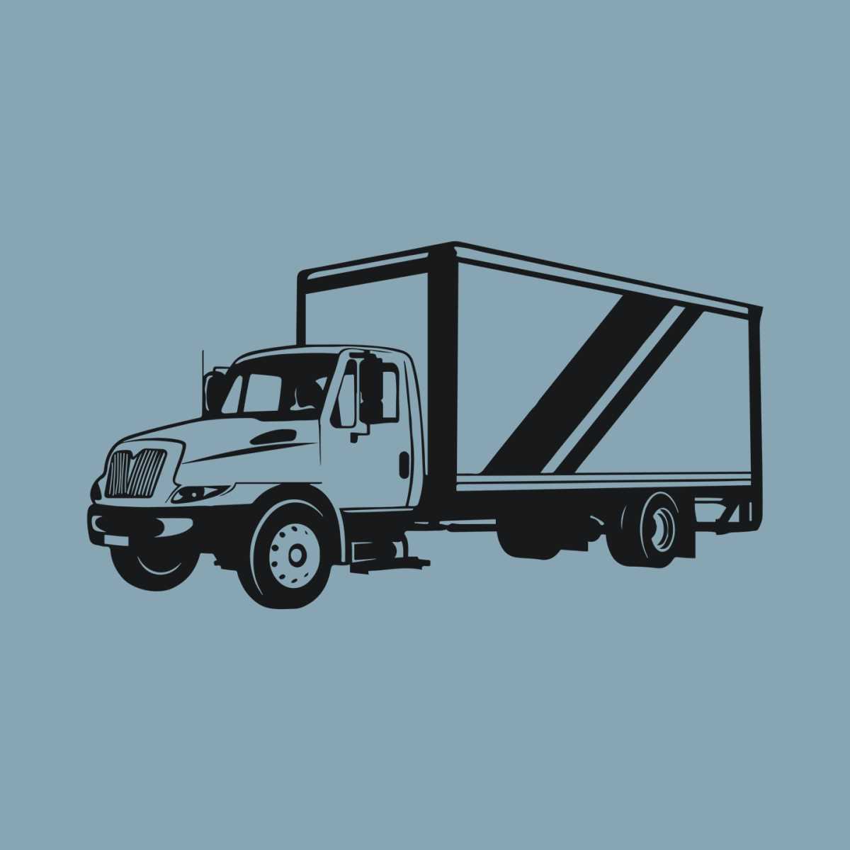 Delivery van SVG Illustration delivery truck svg, mover svg, - Inspire ...