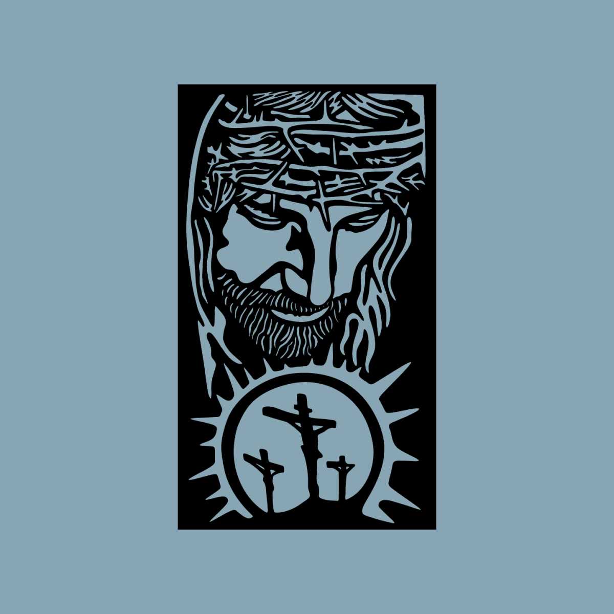 Jesus Crucifixion SVG DXF, Religious Christian Faith Cut fil - Inspire ...