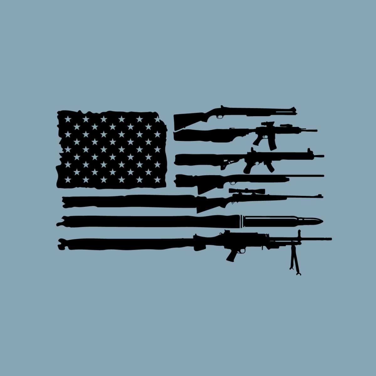 American Gun Flag svg, Rifle flag svg, Guns svg, 2nd Amendme - Inspire ...