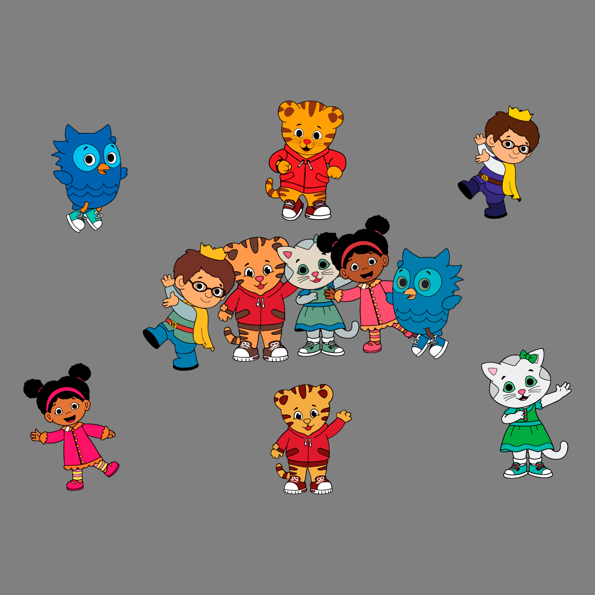 Daniel Tiger Layered SVG and PNG Bundle Daniel Tiger Trolley | Inspire ...