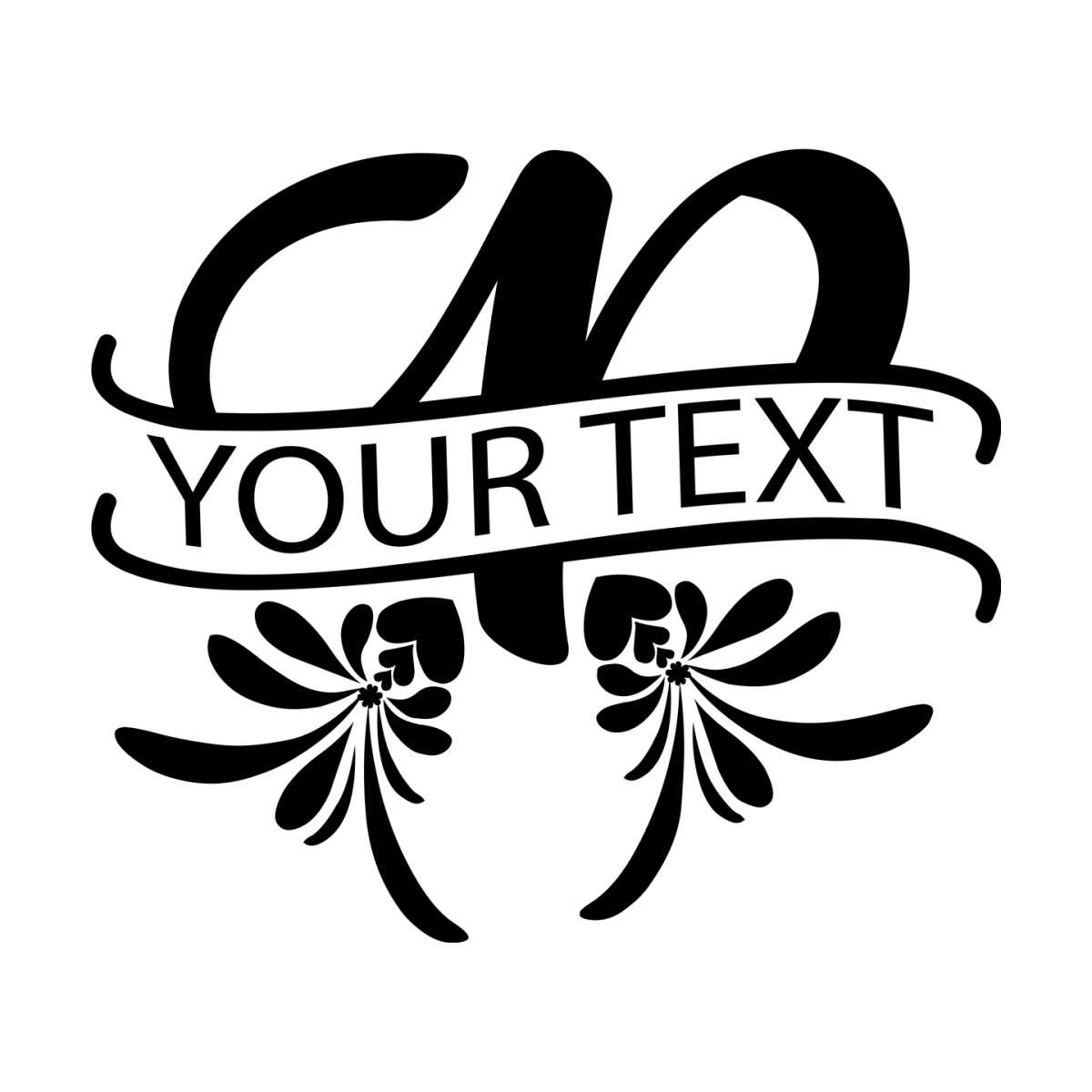 P Split Monogram SVG | Inspire Uplift