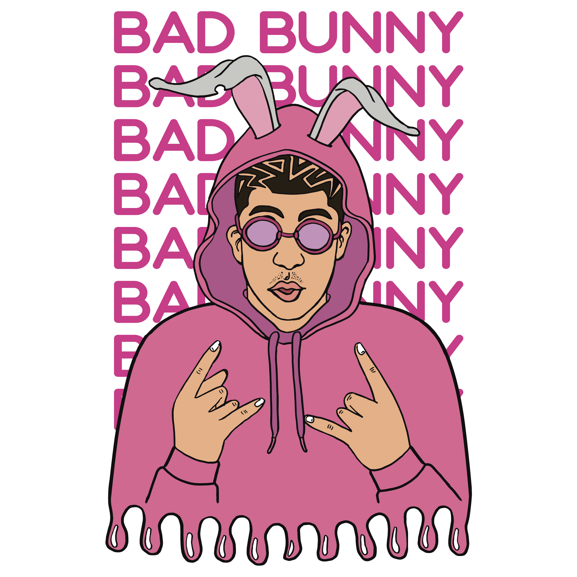 Bad Bunny SVG, Bad Bunny Logo SVG, El Conejo Malo SVG, Bad B | Inspire ...