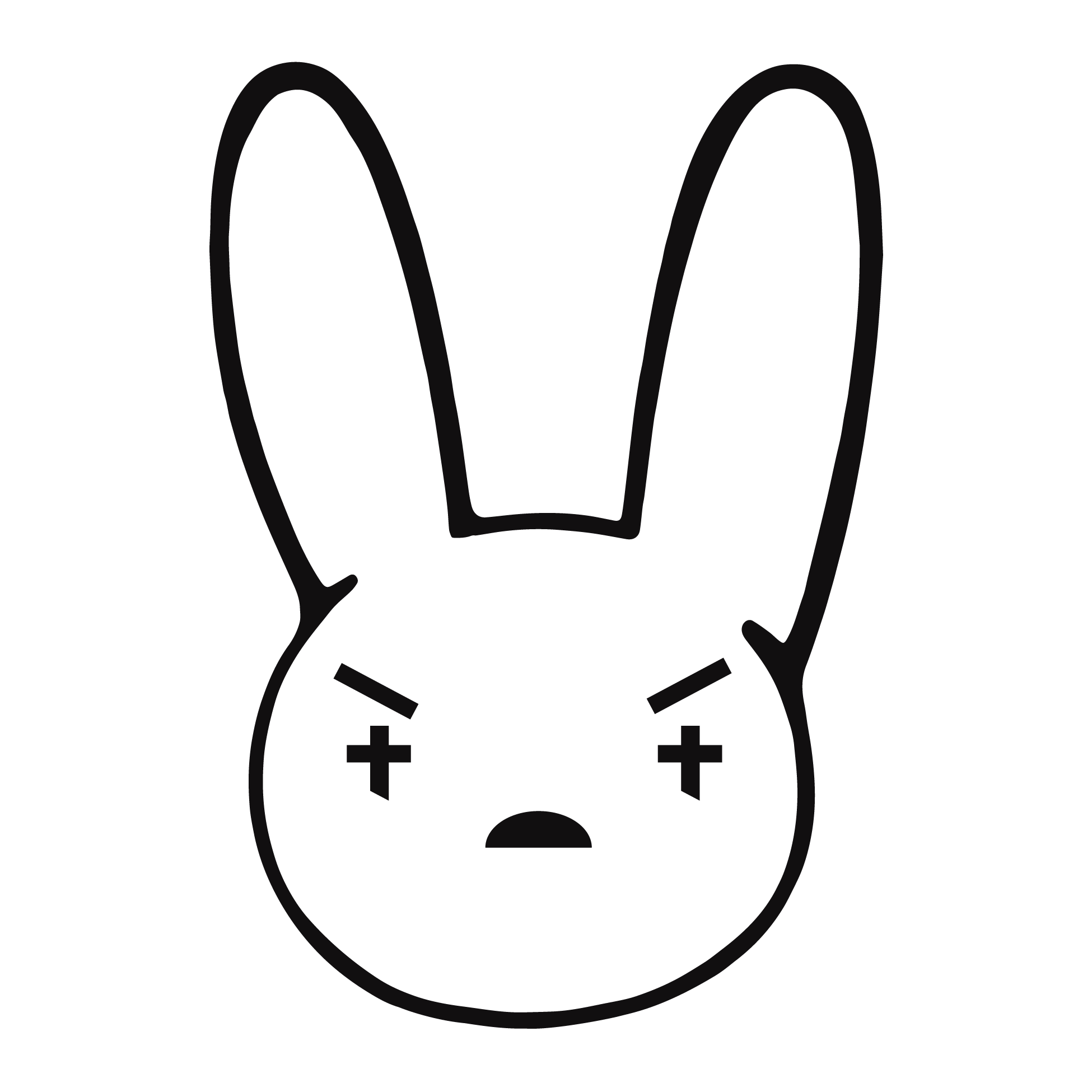 Bad Bunny SVG, Bad Bunny Logo SVG, El Conejo Malo SVG, Bad B | Inspire ...