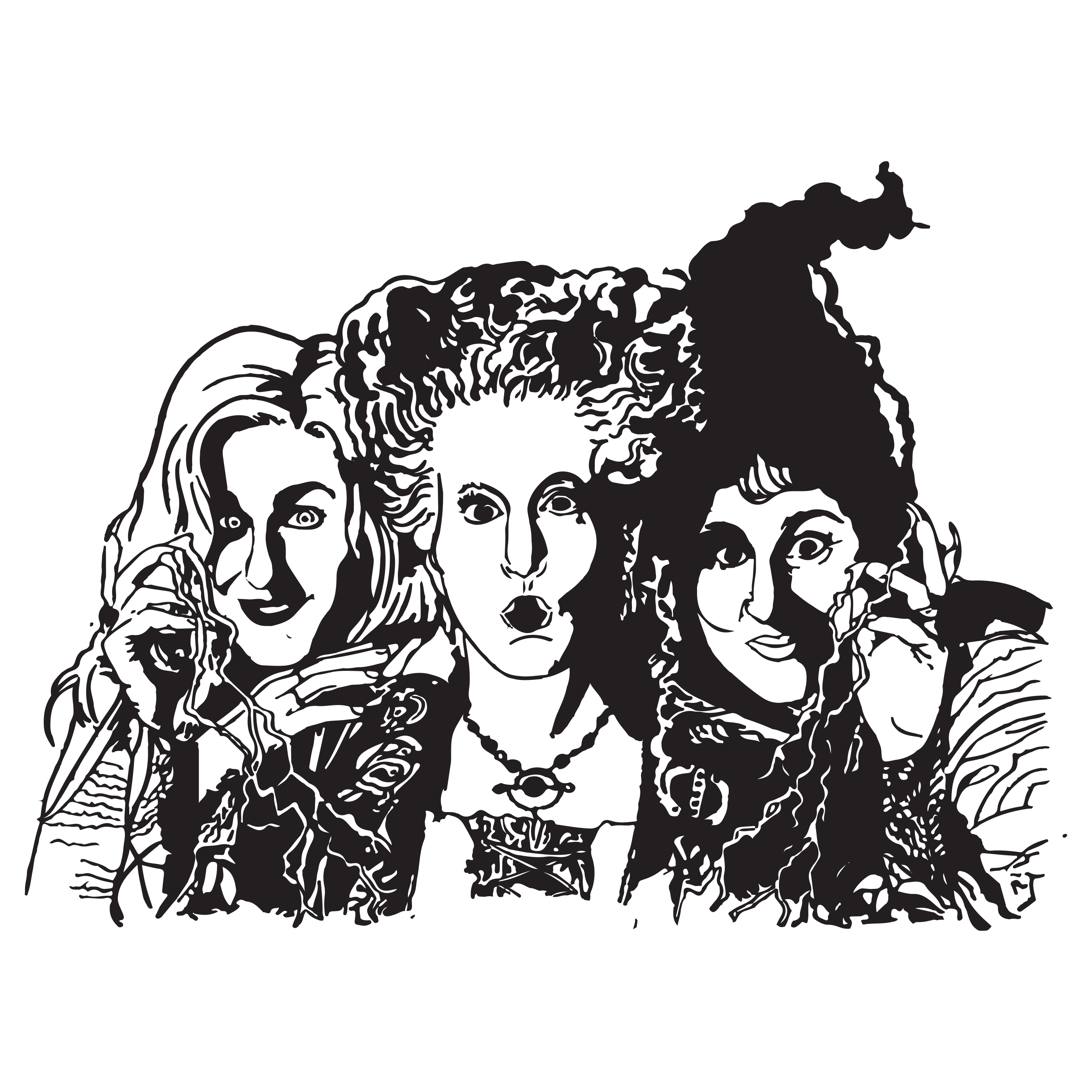 Sanderson Sisters SVG, Mary Sarah Winifred SVG, Sanderson Si | Inspire ...