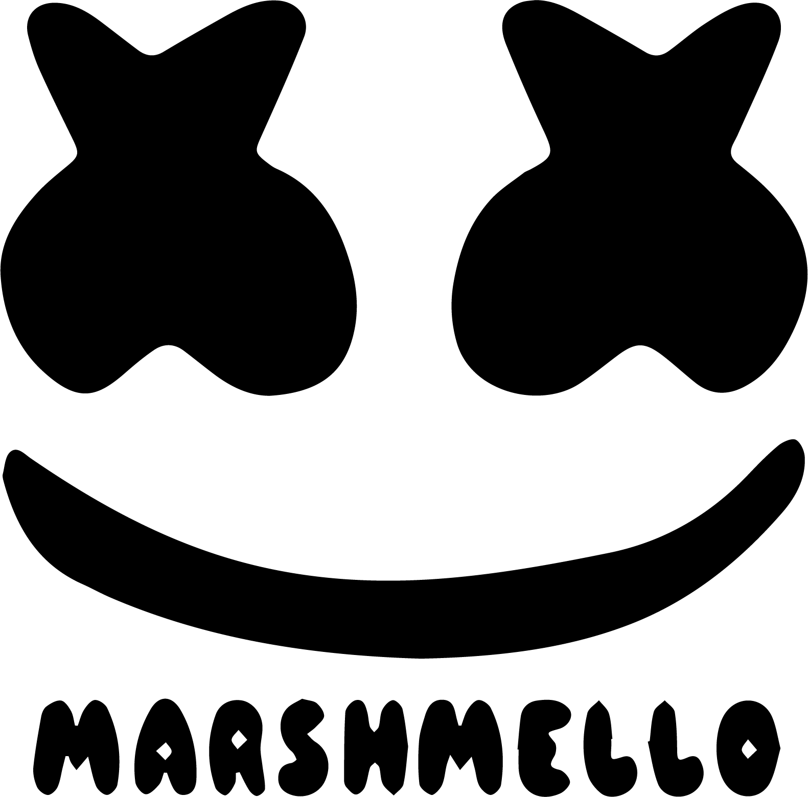 DJ Marshmello Font & Logo | Dj Marshmello font otf, Marshmel | Inspire ...