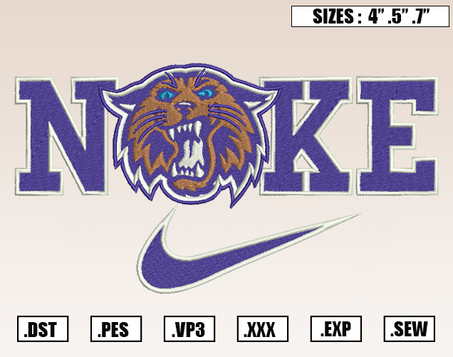 Nike X Villanova Wildcats Embroidery Designs,NCAA Embroidery | Inspire ...