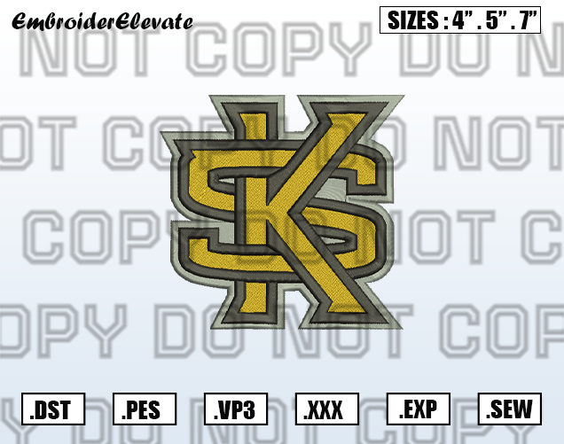 Kennesaw State Owls Logo Embroidery Designs,NCAA Embroidery, | Inspire ...