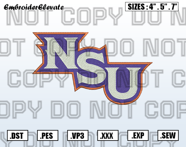 Northwestern State Demons Logo Embroidery Designs,NCAA Embro | Inspire ...