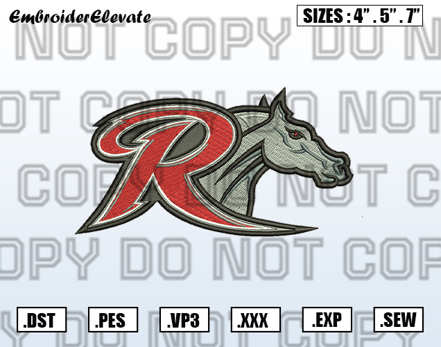 Rider Broncs Logos Embroidery Designs,NCAA Embroidery,Logo S | Inspire ...