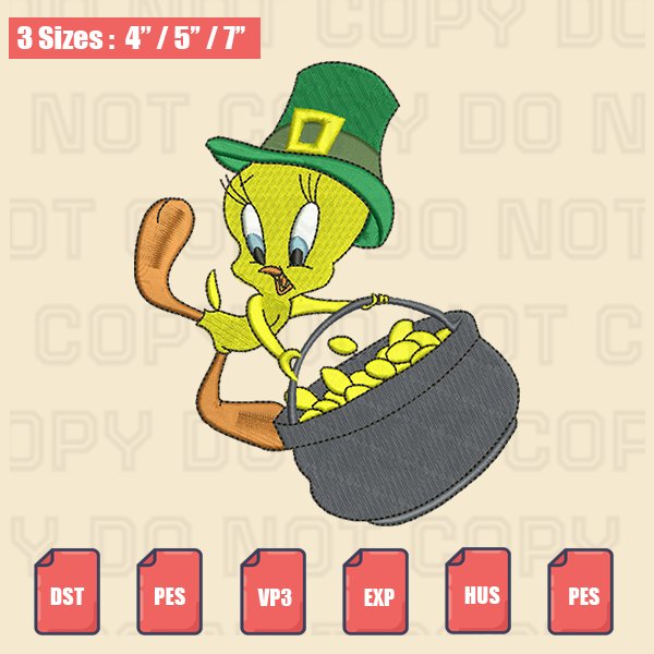 Tweety Looney Tunes Embroidery Design, Cartoon Embroidery Fi | Inspire ...