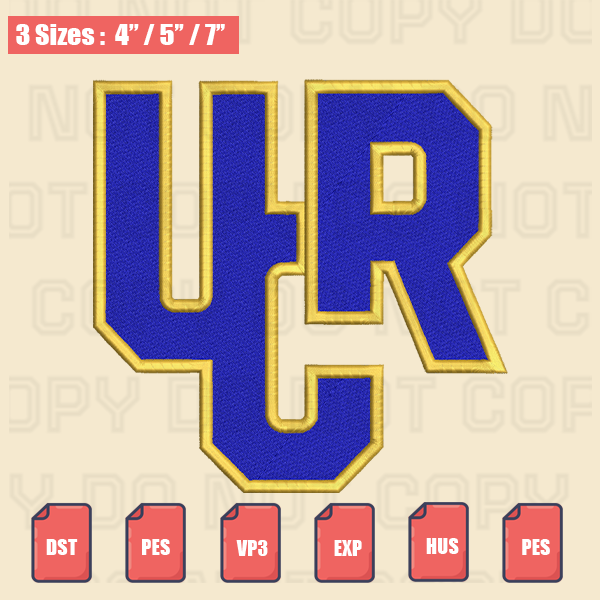 UC Riverside Highlanders Logos Embroidery Design File, Ncaa | Inspire Uplift