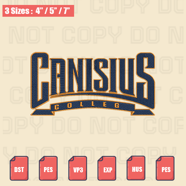 Canisius Golden Griffins Logos Embroidery Design Files, Ncaa | Inspire ...