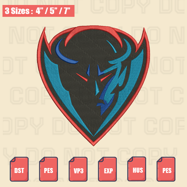 DePaul Blue Demons Logos Embroidery Files, NCAA Embroidery D | Inspire ...