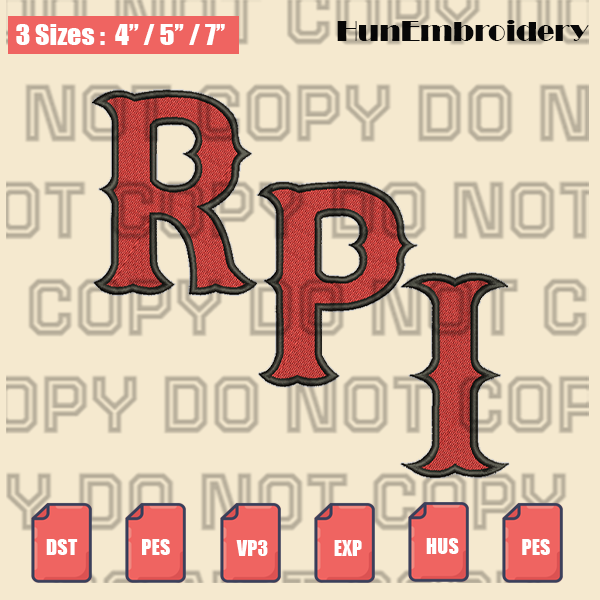 RPI Engineers Logo Embroidery Files, NCAA Embroidery Designs | Inspire ...