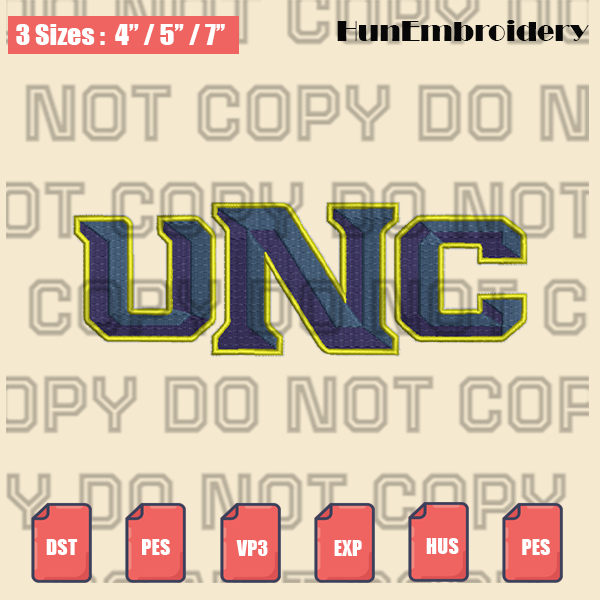 Northern Colorado Bears Logo Embroidery Files, NCAA Embroide | Inspire ...