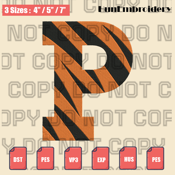 Princeton Tigers Logos Embroidery File, NCAA Embroidery Desi | Inspire ...