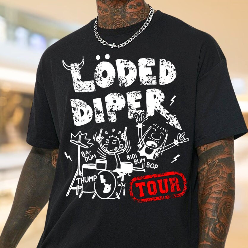 Loded Diper Tour T-Shirt Diary of a Wimpy Kid Shirt Rodrick - Inspire ...