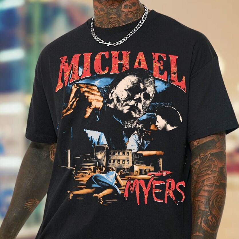 Michael Myers Vintage T-Shirt, Michael Myers Graphic Shirt, | Inspire ...