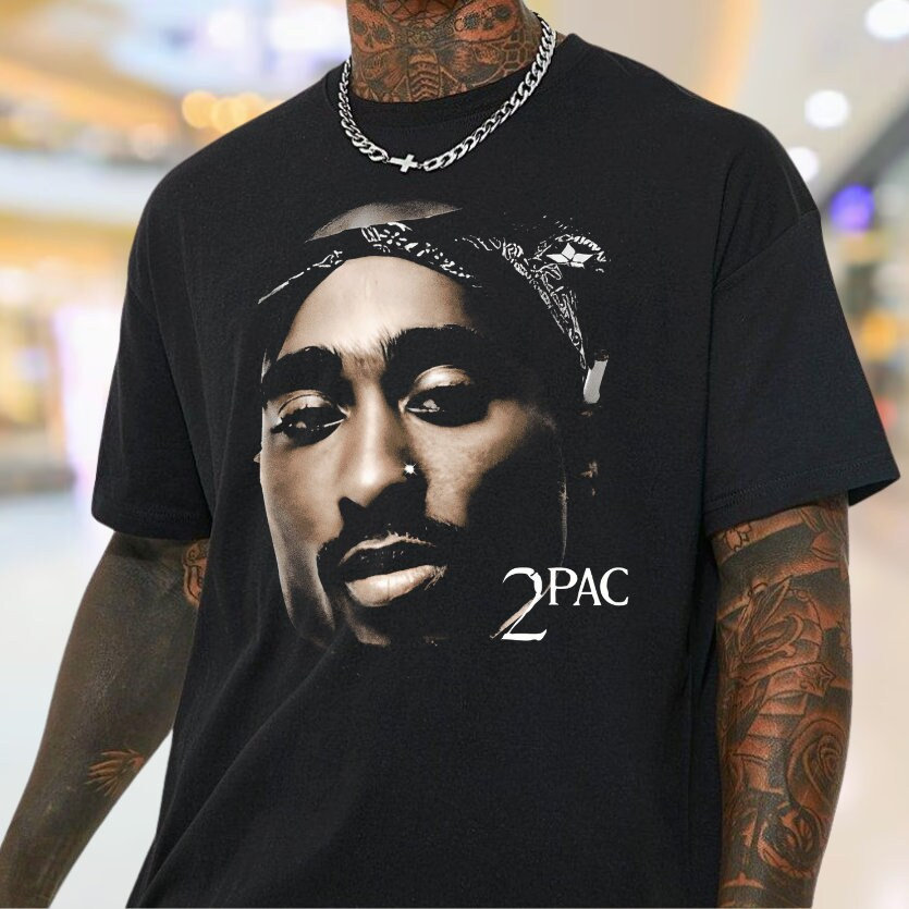 Vintage 90s 2Pac Tupac Shakur TShirt, Tupac Big Face Head Vi - Inspire ...