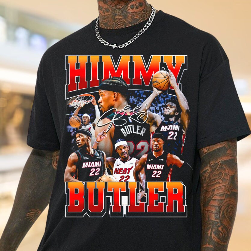 Vintage 90s Himmy Butler T-Shirt, NBA Jimmy Himmy Butler Hea | Inspire ...