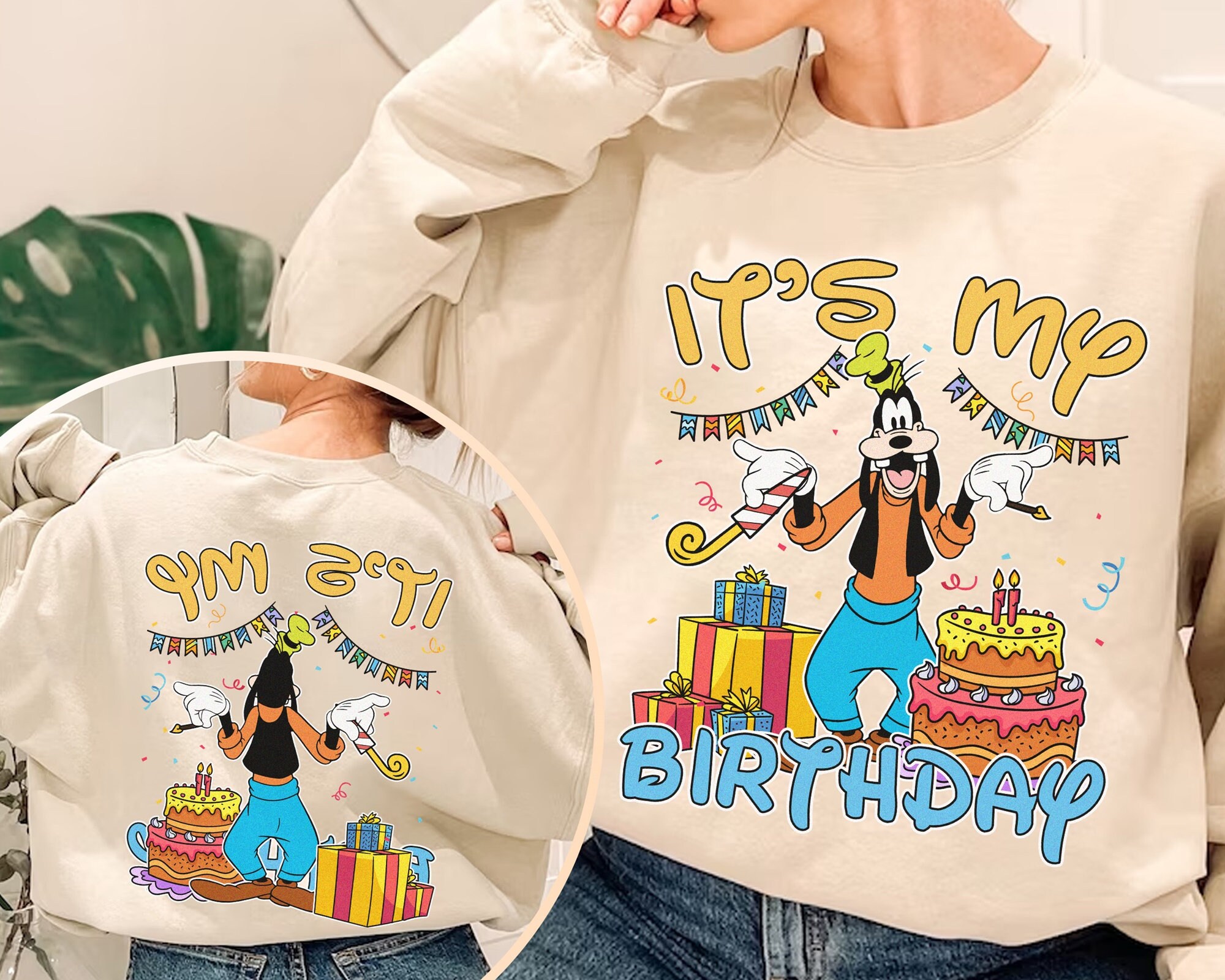 2-Sided Goofy Its My Birthday Shirt Goofy Birthday Girl Sh - Inspire Uplift