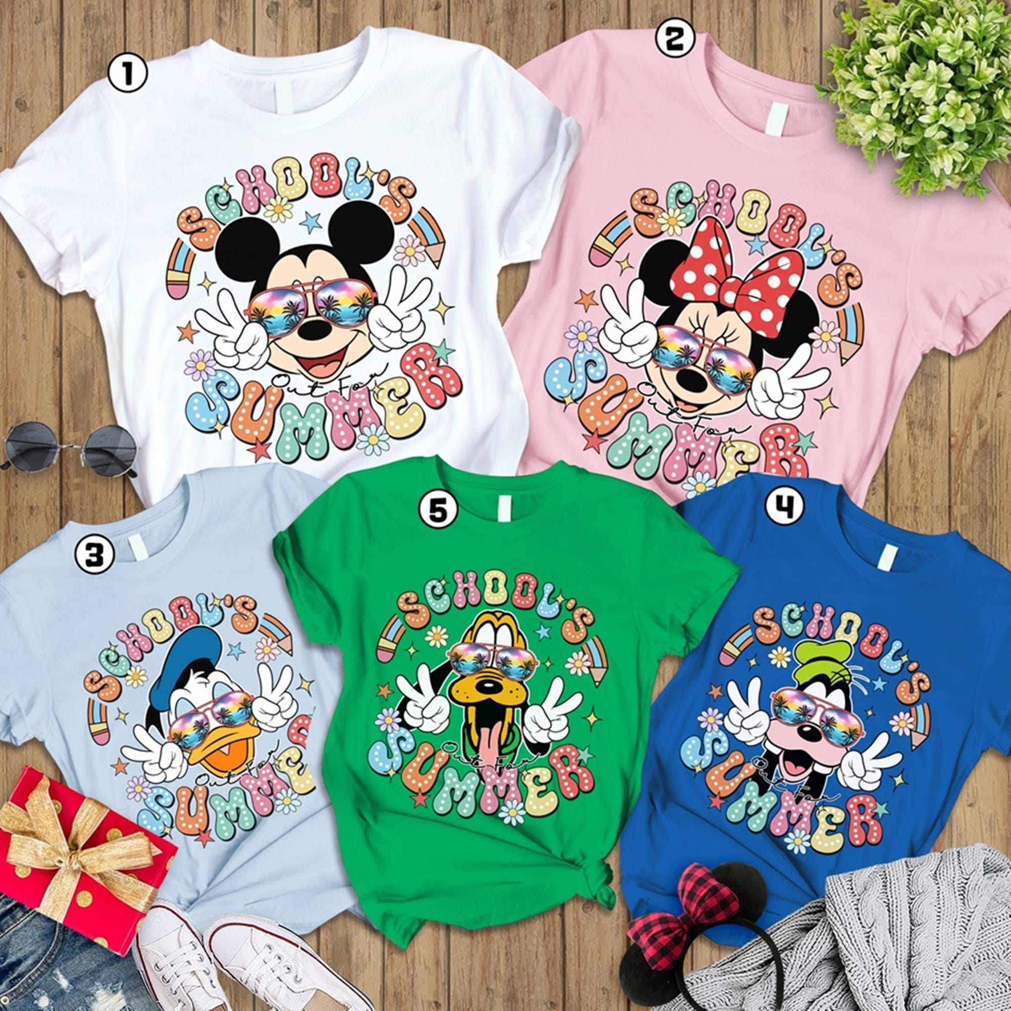Schools Out For Summer Mickey and Friends Shirt Disneyworl | Inspire Uplift
