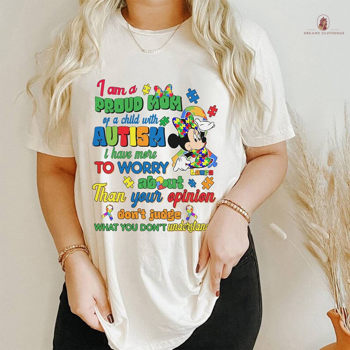 Autism Mom Sweatshirt, Autism Awareness Shirt, Minnie Mouse | Inspire ...