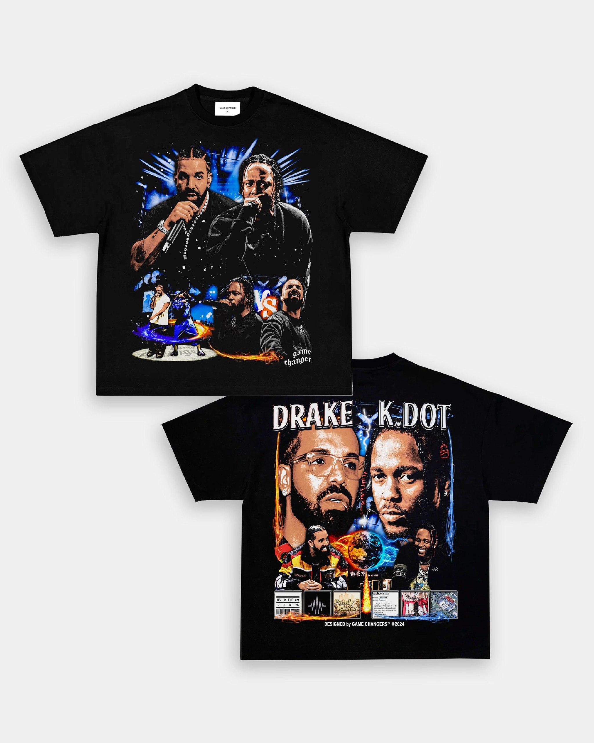 2 Slides Drake Vs Kendrick Lamar Shirt, Rap Beef Drake Vs Kd | Inspire ...