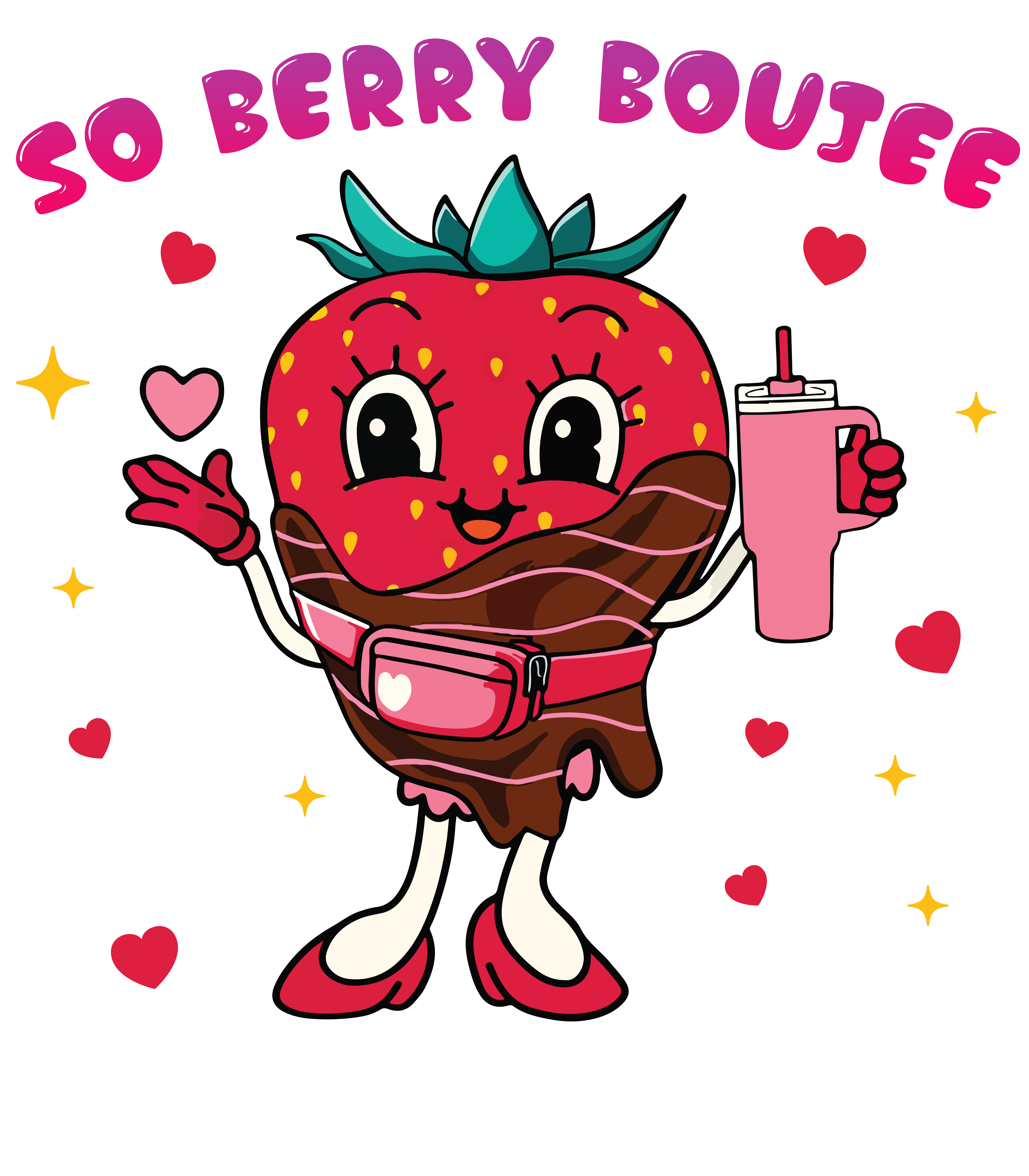 So Berry Boujee Strawberry Png, Valentines Day Stanley Tumbl | Inspire ...