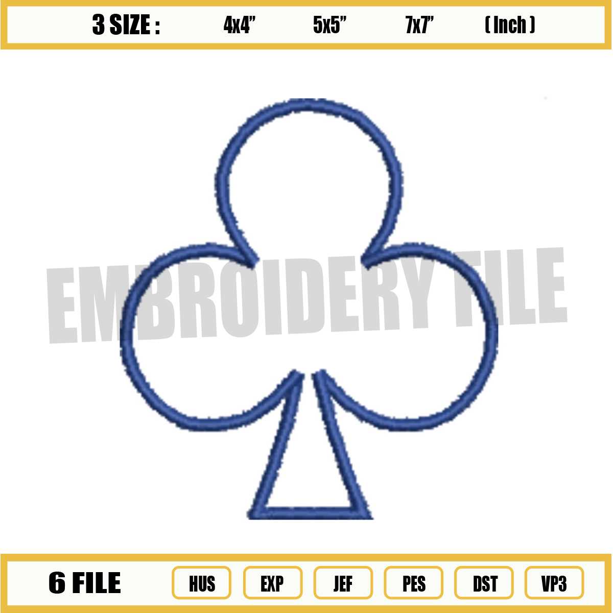 Clubs Embroidery Design Png | Inspire Uplift