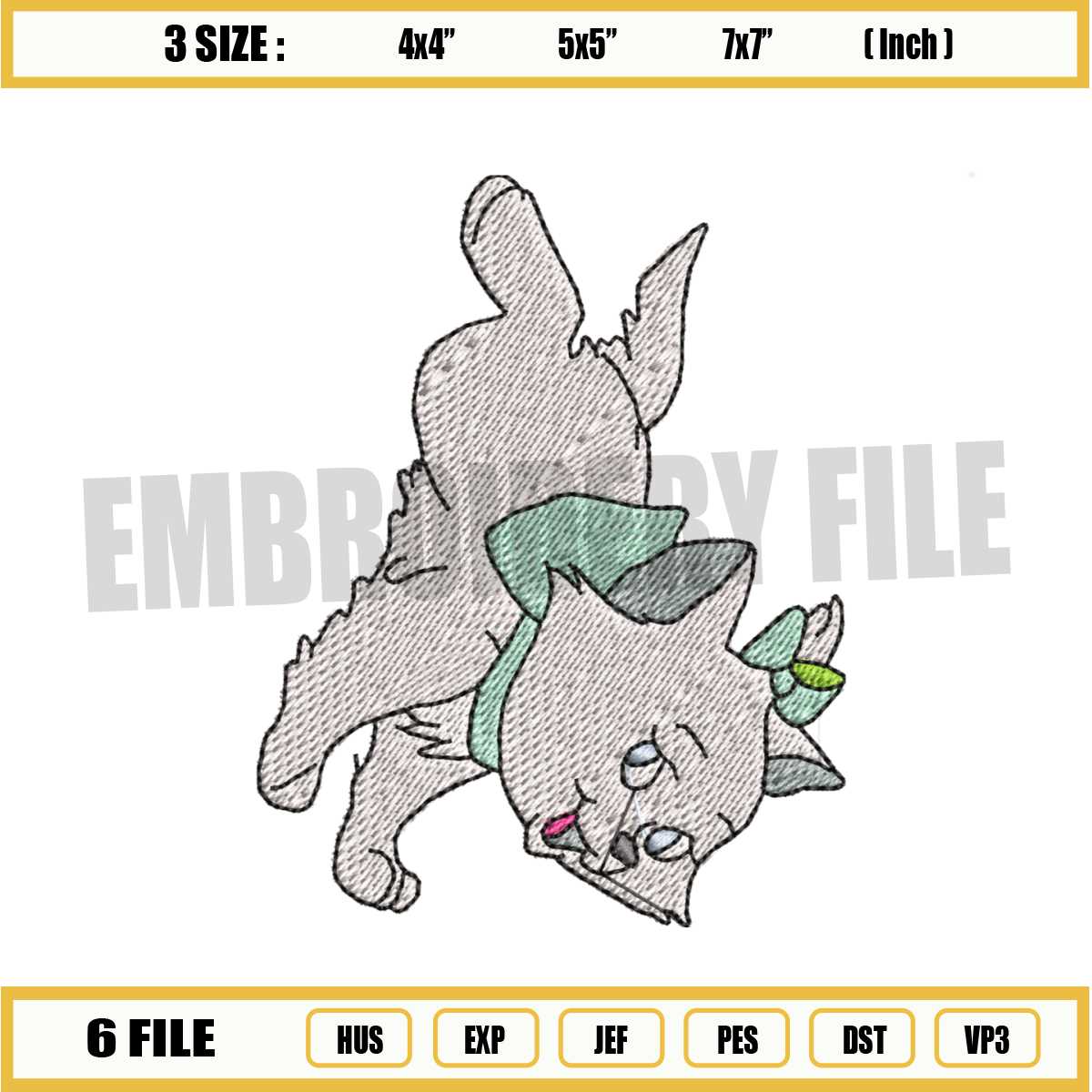 Aristocats Marie Vertical Design Embroidery Png | Inspire Uplift