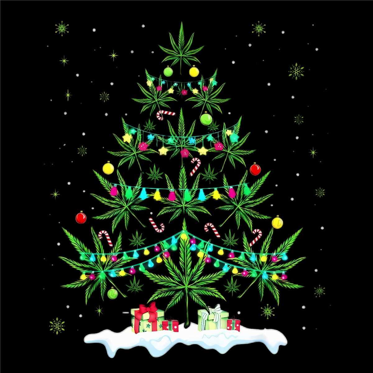 Cannabis Christmas Tree Png, Xmas Smoking Weed Png, Cannabis | Inspire ...
