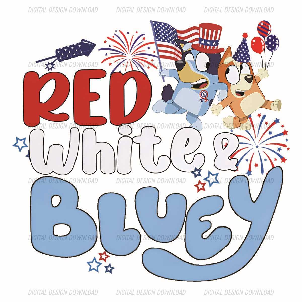 Red White And Bluey Patriotic Design PNG | Inspire Uplift