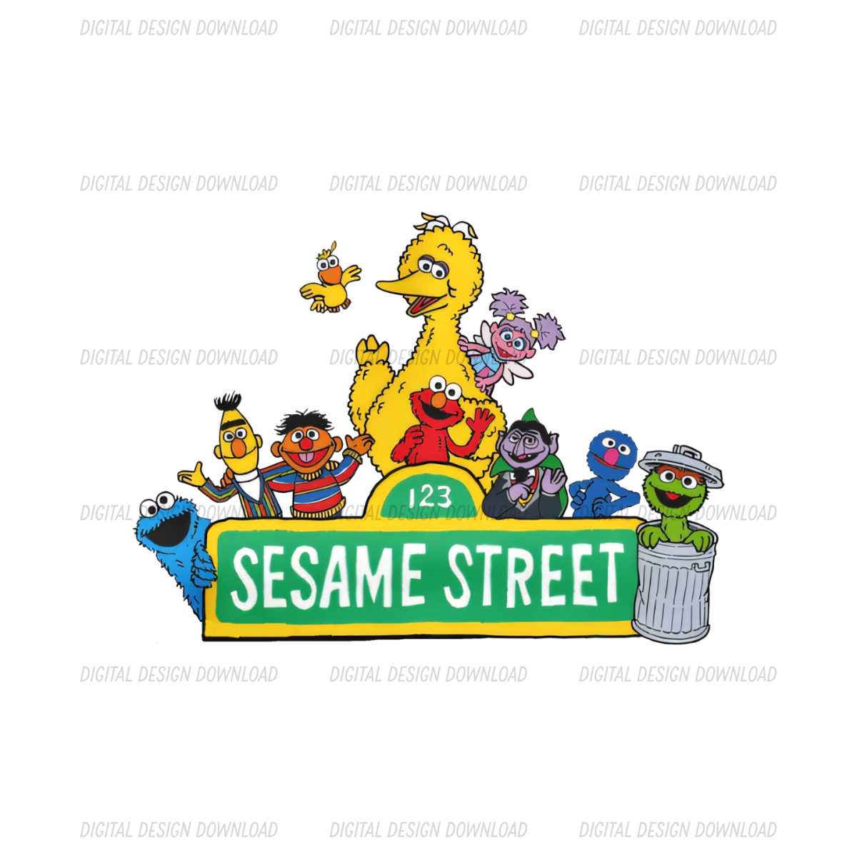 Sesame Street Character Logo Png - Inspire Uplift