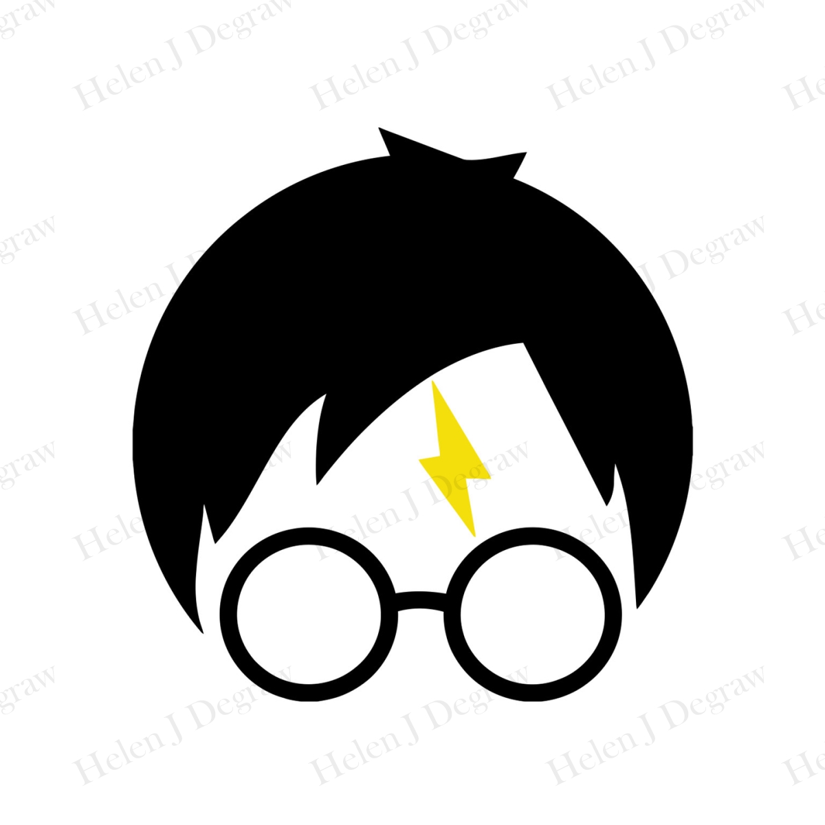 Harry Potter Head SVG, Wizard Boy SVG, Harry Potter Movie SV | Inspire ...