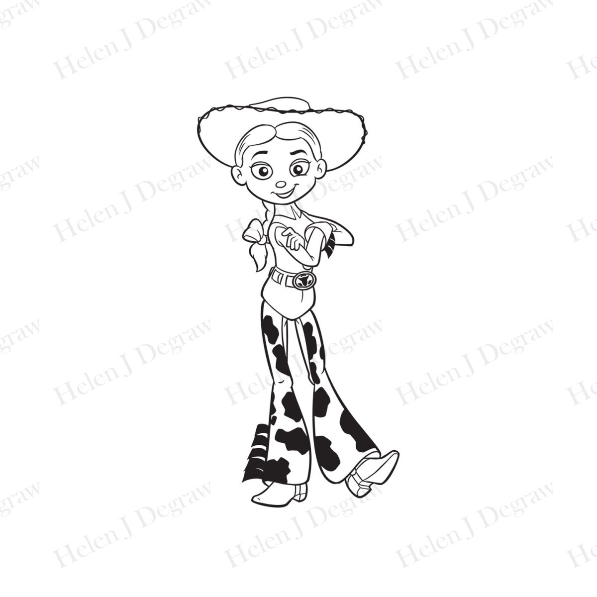 Coloring Jessie Svg, Coloring Jessie Design, Jessie Png Toy - Inspire ...