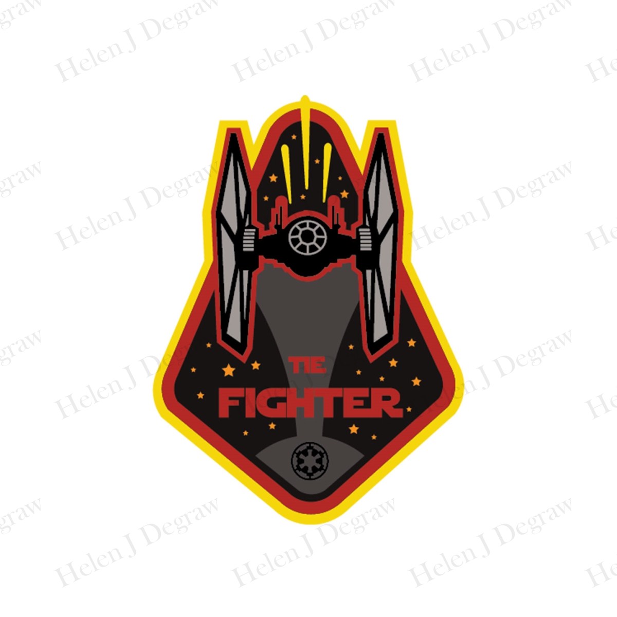 Tie Fighter Pilot SVG, Star Wars Insignia SVG Clipart, Star | Inspire ...
