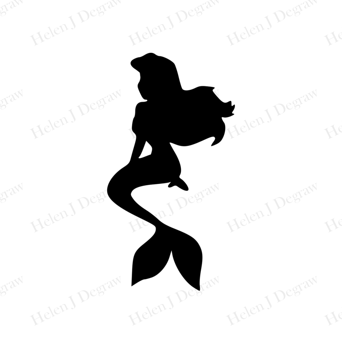 Ariel Clipart, Princess Ariel SVG, The Little Mermaid SVG, A - Inspire ...