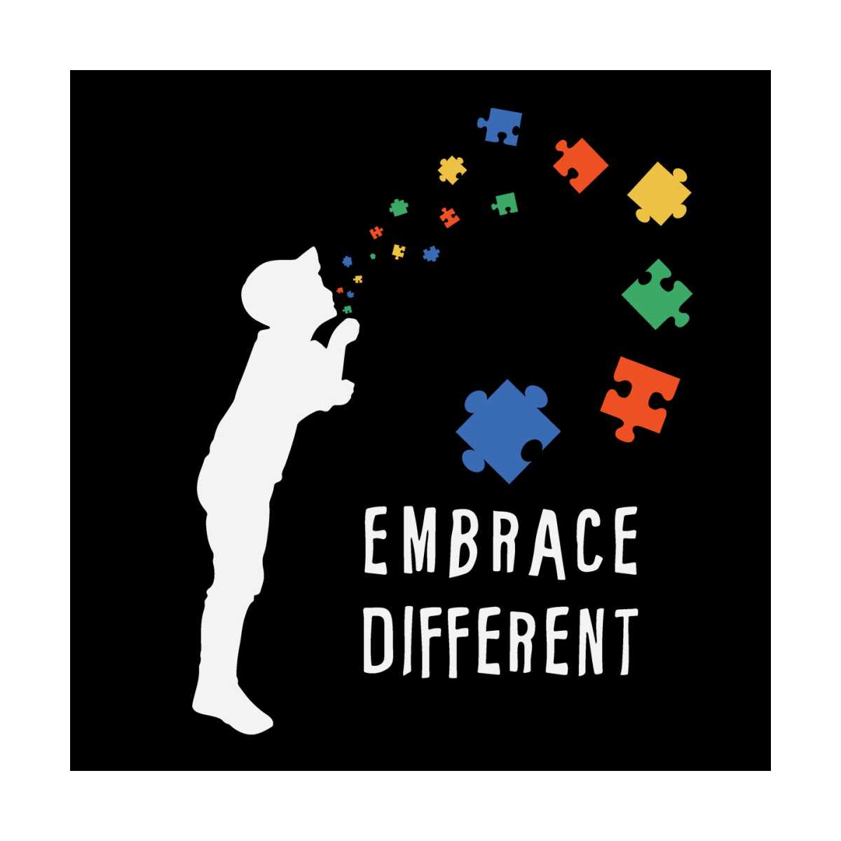 Autism Speaking Puzzle Embrace Different PNG | Inspire Uplift