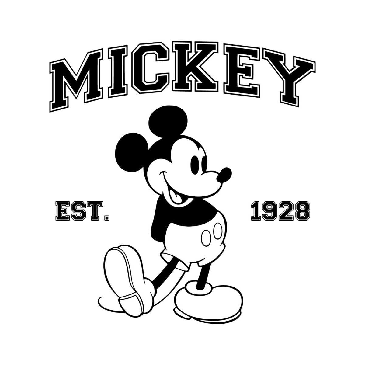 Mickey Mouse Logo Est 1928 SVG | Inspire Uplift