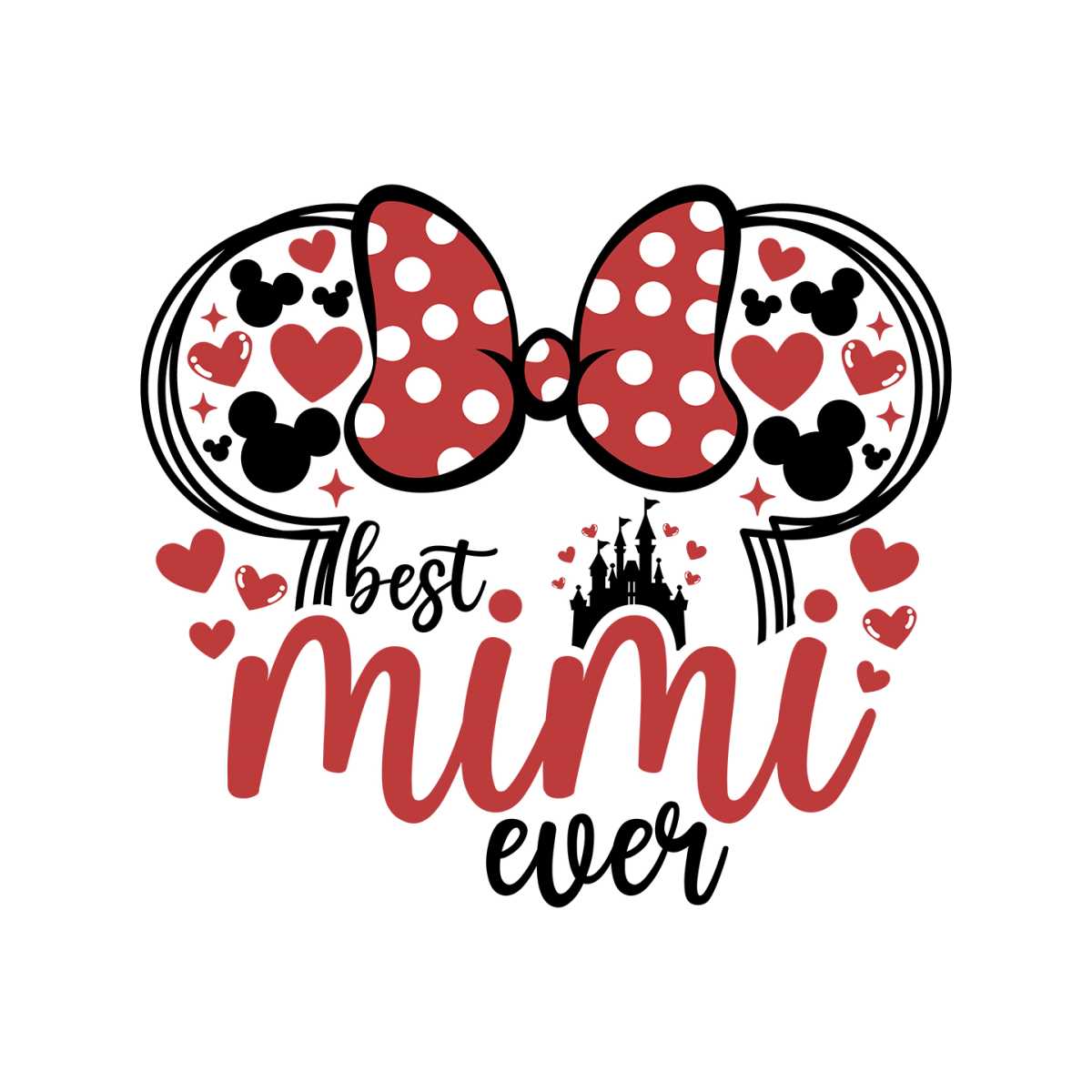 Best Mimi Ever Minnie Disney Castle SVG | Inspire Uplift