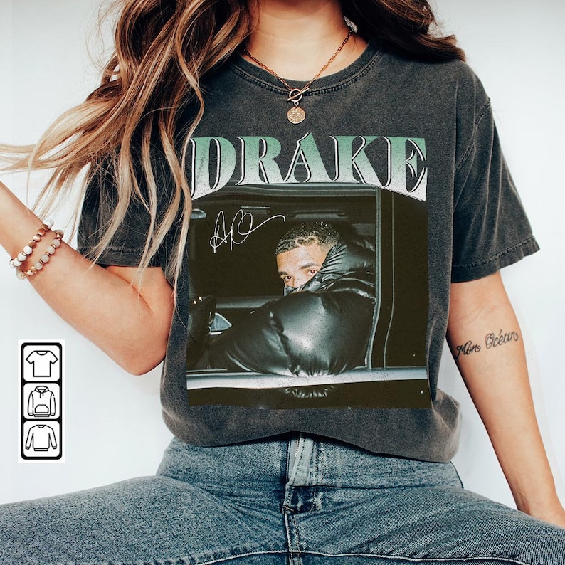 Drake Rap Shirt, Rare Take Care Album Cover Art Rap Tee, Cha | Inspire ...