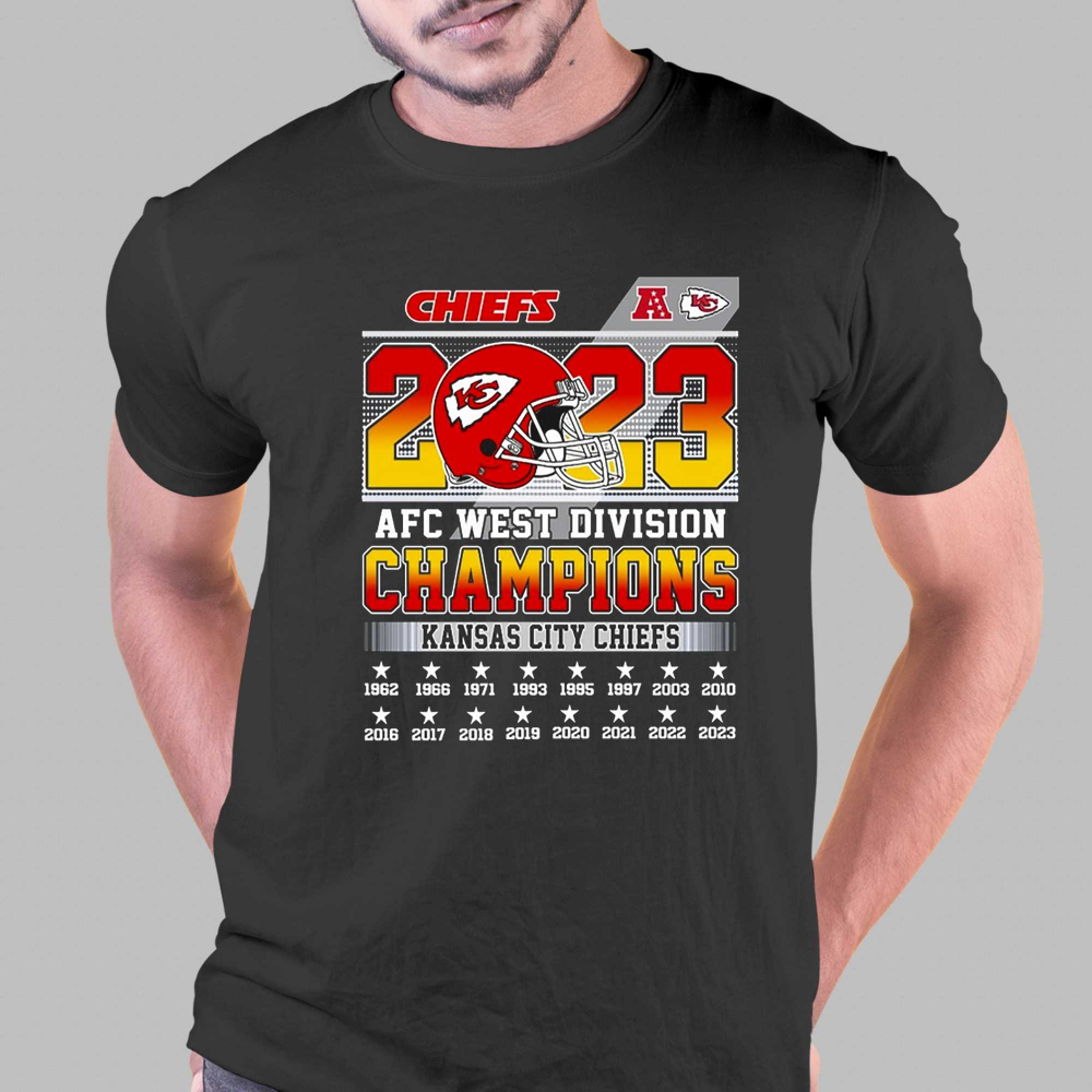 2023 Afc West Division Champions Kansas City Chiefs Tshirt | Inspire Uplift
