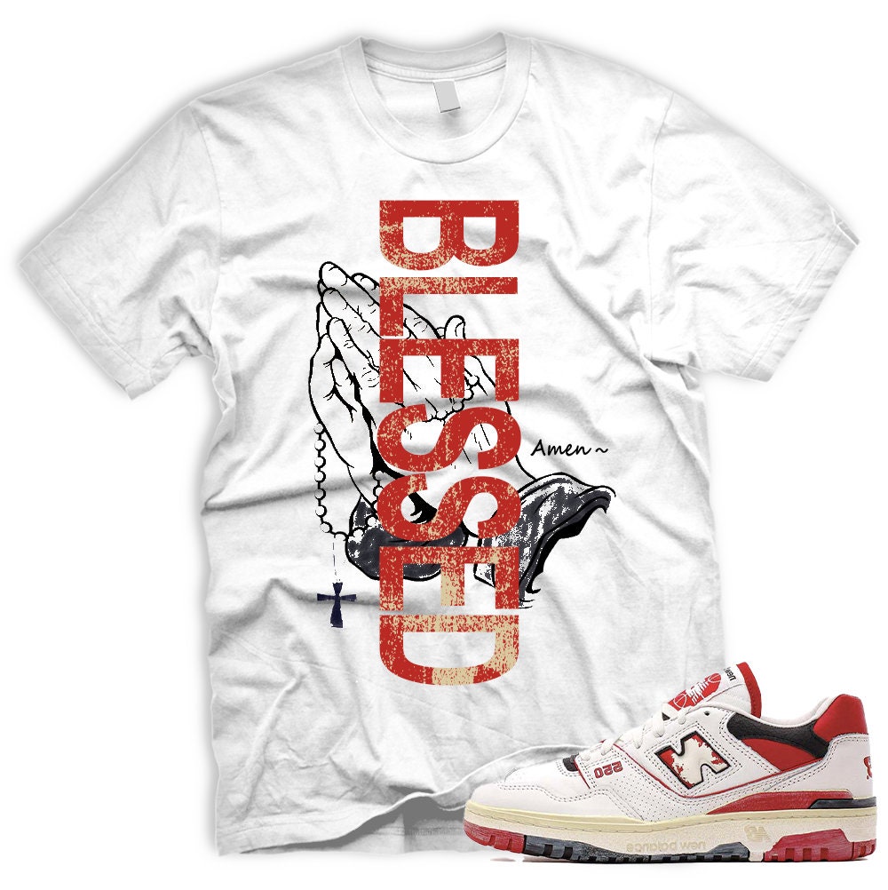 BLESSEDHANDS T Shirt To Match NB 550 Vintage Pack Team Red B | Inspire ...