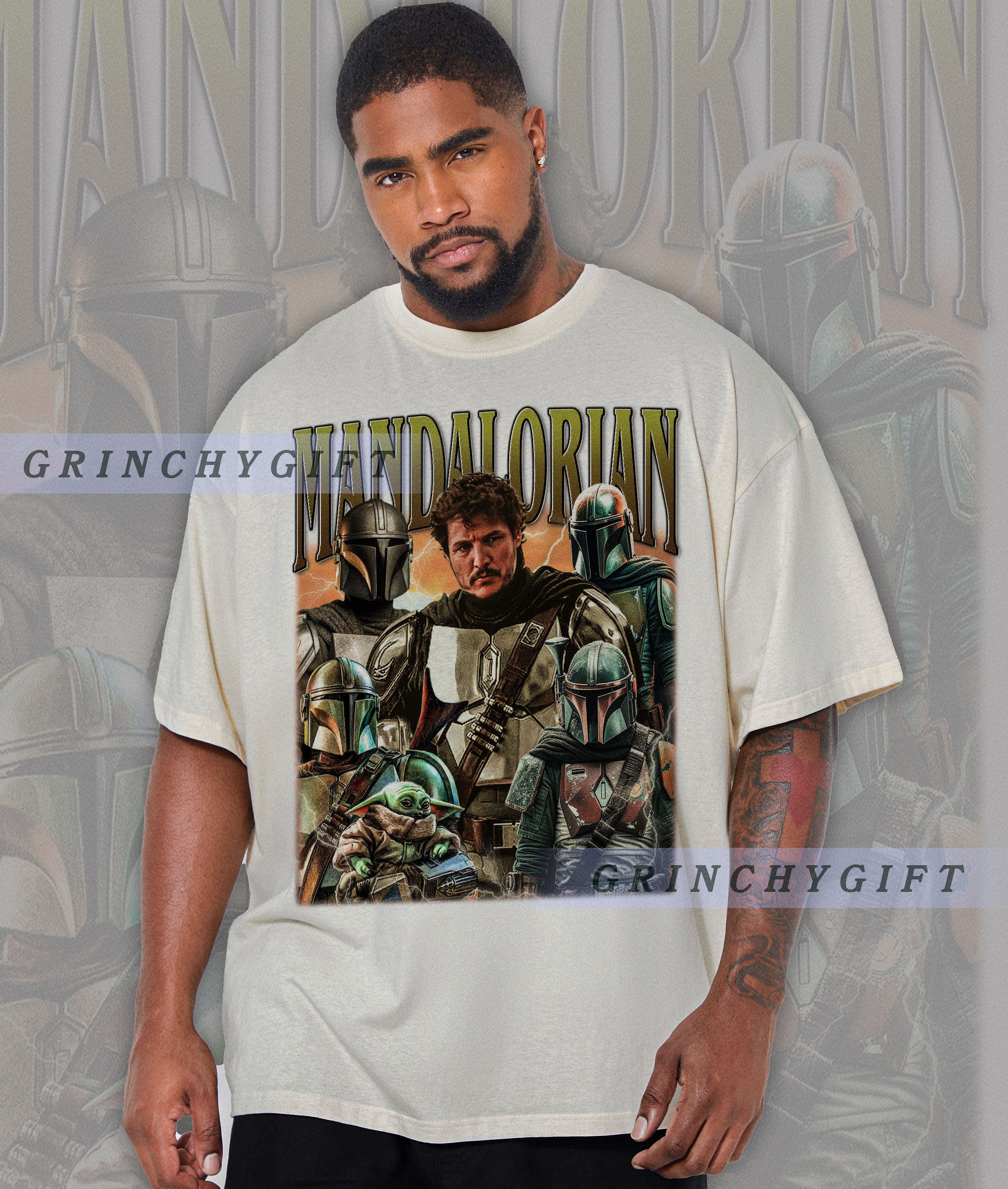 Retro Pedro Pascal Mandalorian Merch Vintage Bootleg Inspire | Inspire ...