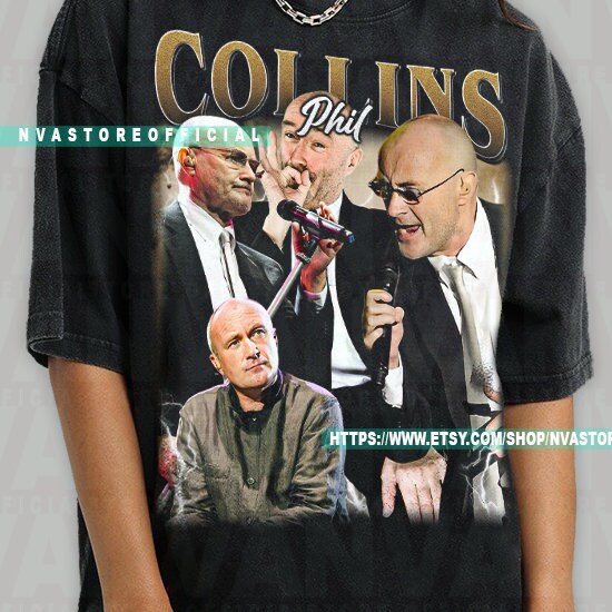 Limited Phil Collins Vintage Shirt, Singer and Drummer, Gift | Inspire ...