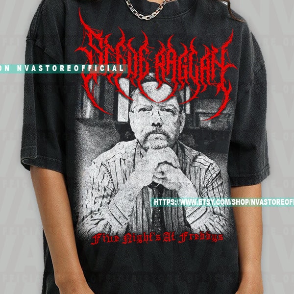 Limited Steve Raglan FNAF Metal T-shirt, Matthew Lillard Met | Inspire ...