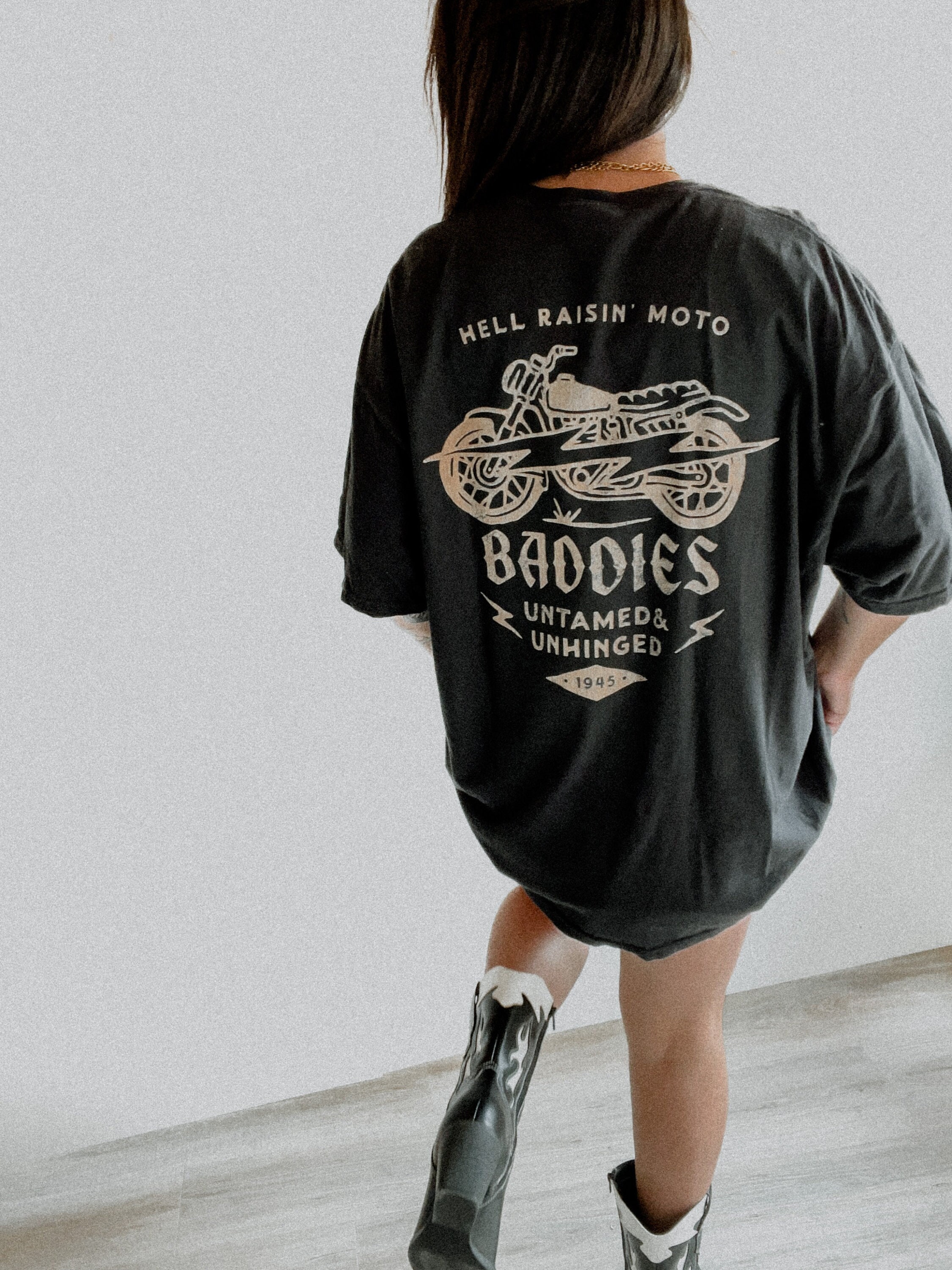 Hell Raisin Moto Baddies Tee, motorcycle tee, comfort color - Inspire ...