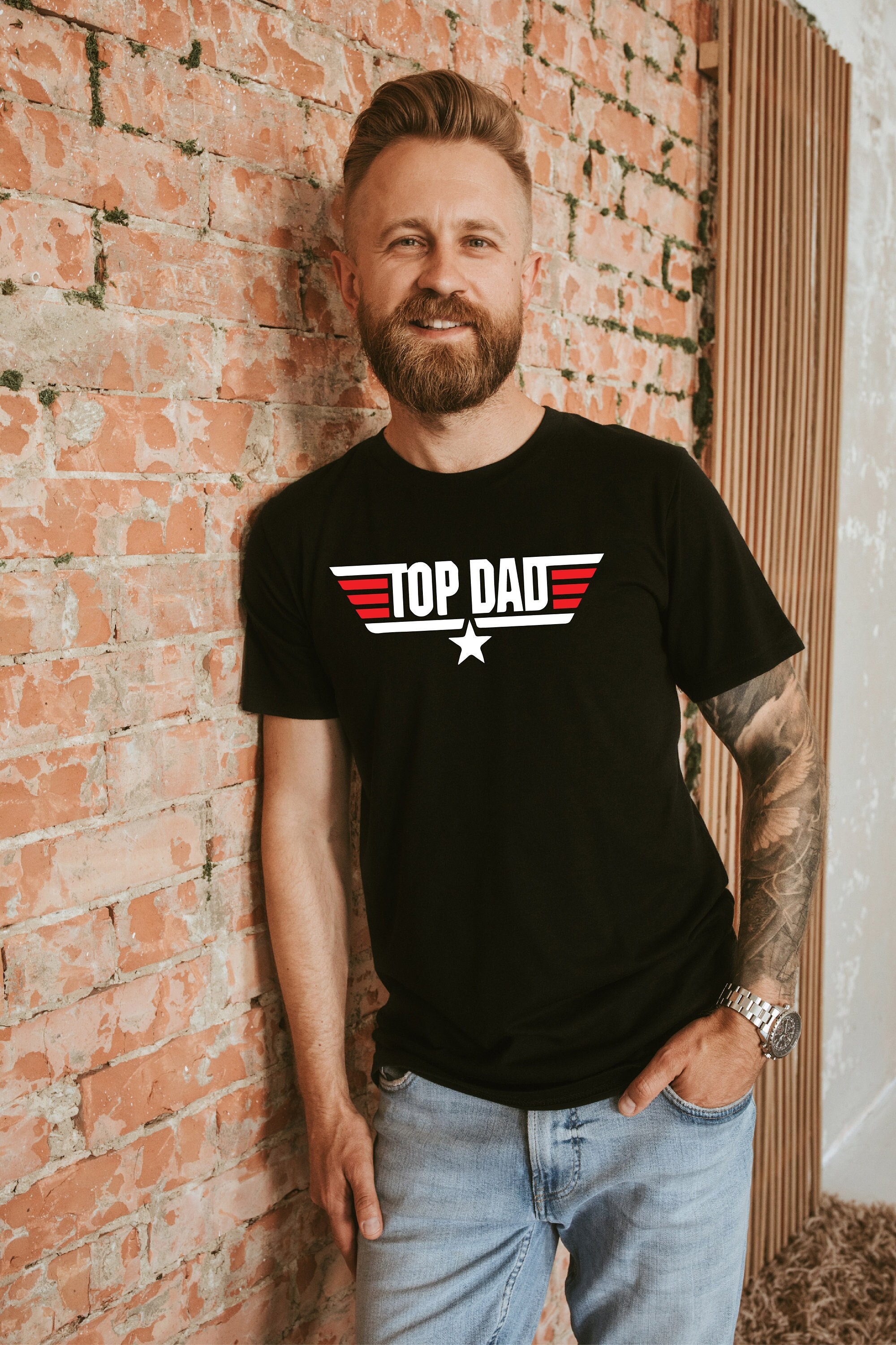 Top Dad Shirt, Fathers Day Tee, Happy Fathers Day, Fathers D - Inspire ...