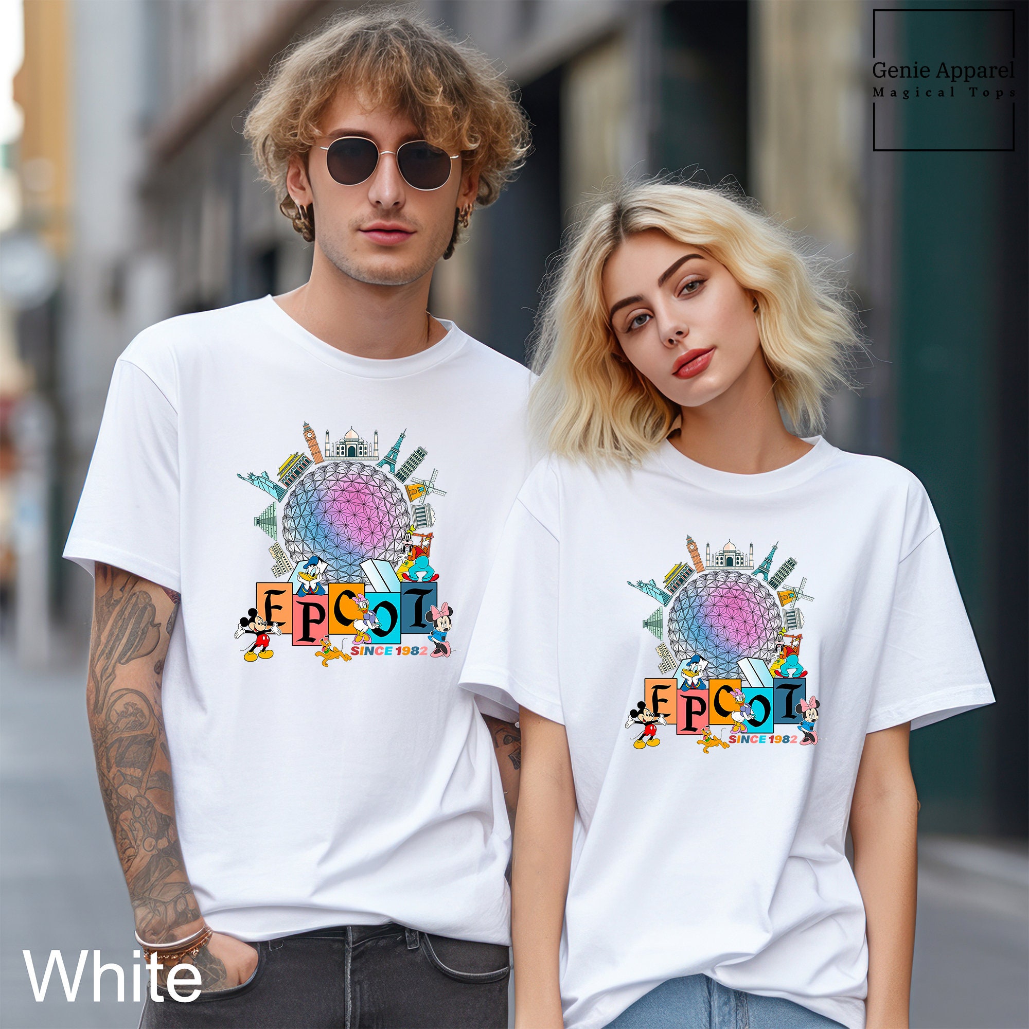 Disney Epcot Couples Shirt, Comfort Colors Disney Shirt, Dis | Inspire ...